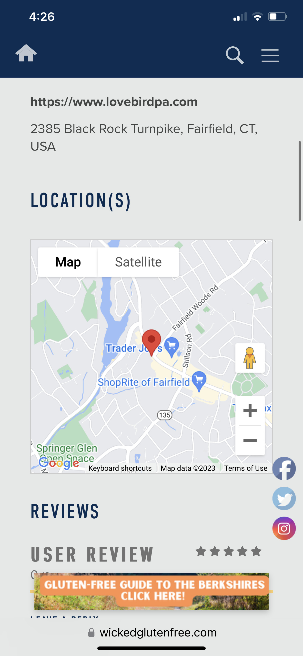 Gluten-Free Dining Guide Listing Request Form - Wicked Gluten Free